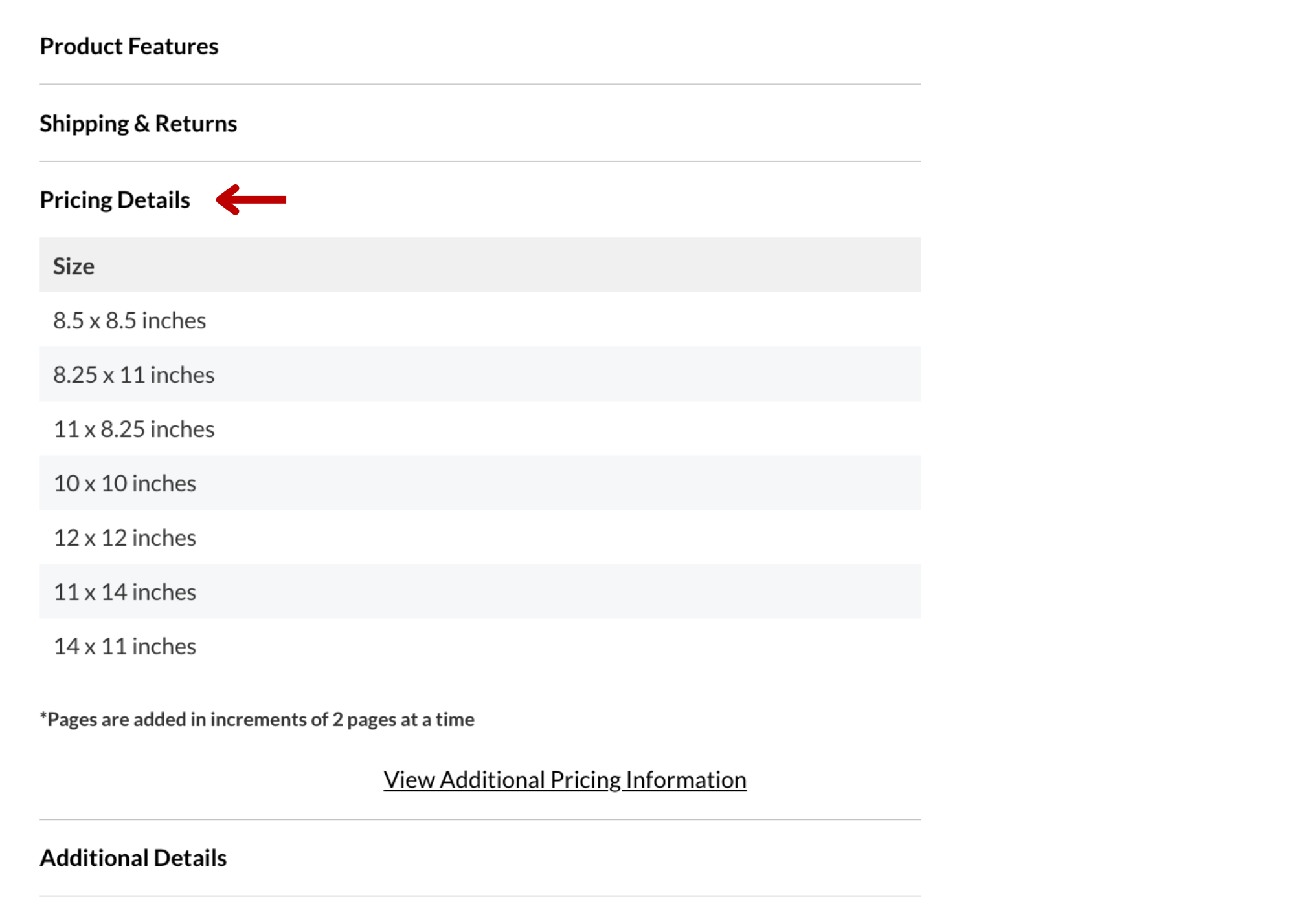 Page Minimums and Maximums – Artifact Uprising